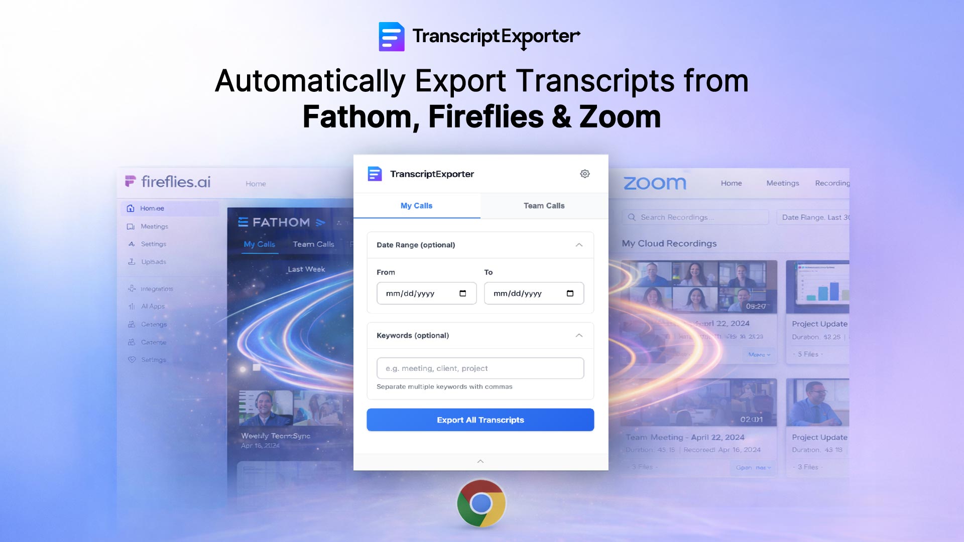 TranscriptExporter | Chrome Extension Project | Andy Stearman